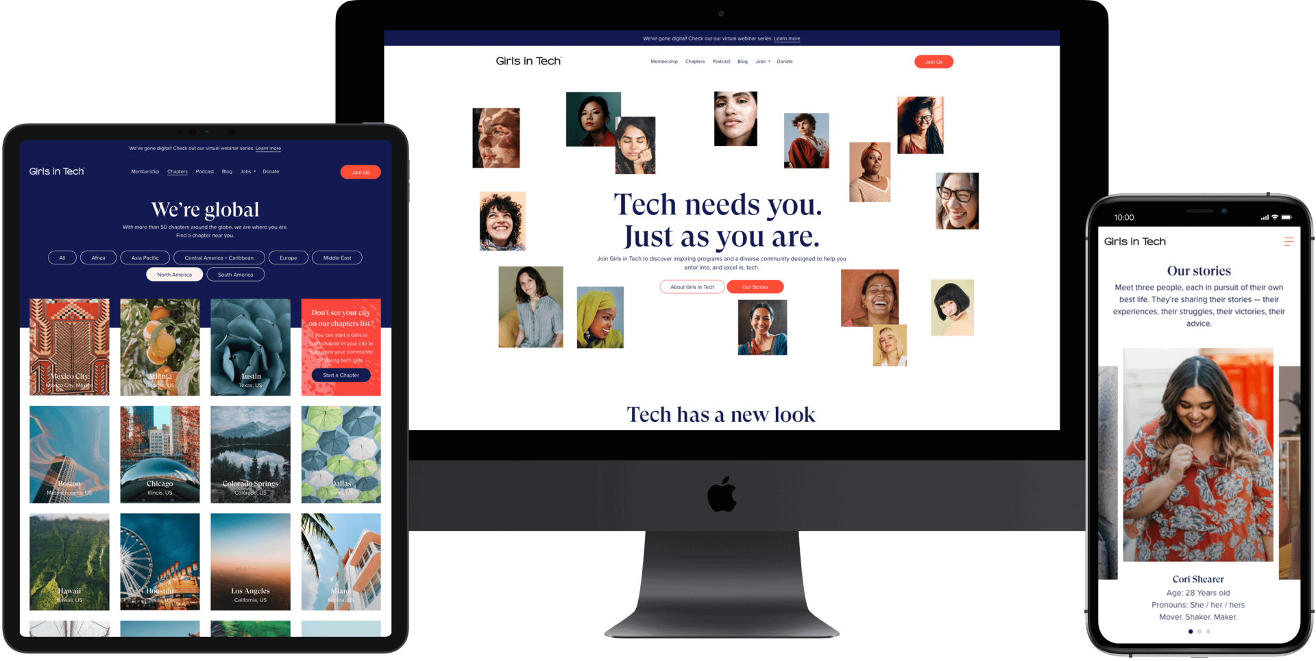 Case Study — Girls in Tech — Responsive Web Development